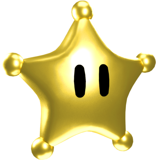 Mario Clipart Gold Star - Super Mario Galaxy Star, HD Png Download ...