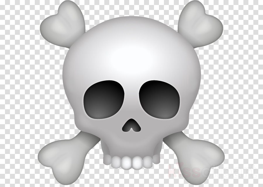 Skull Emoji Png Clipart Emoji Clip Art - Transparent Background Skull ...