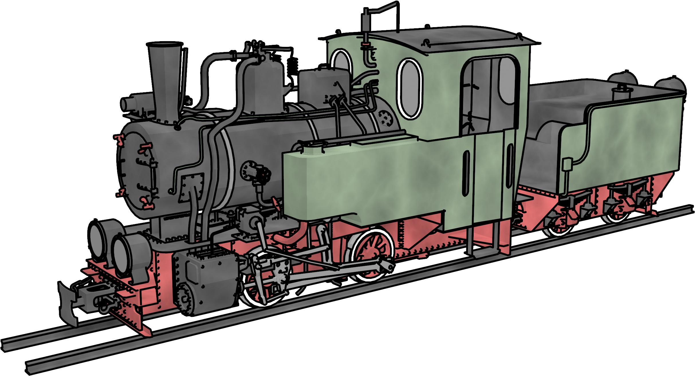 T2 71 Steam Locomotive Clipart Png Picture Rail Transport