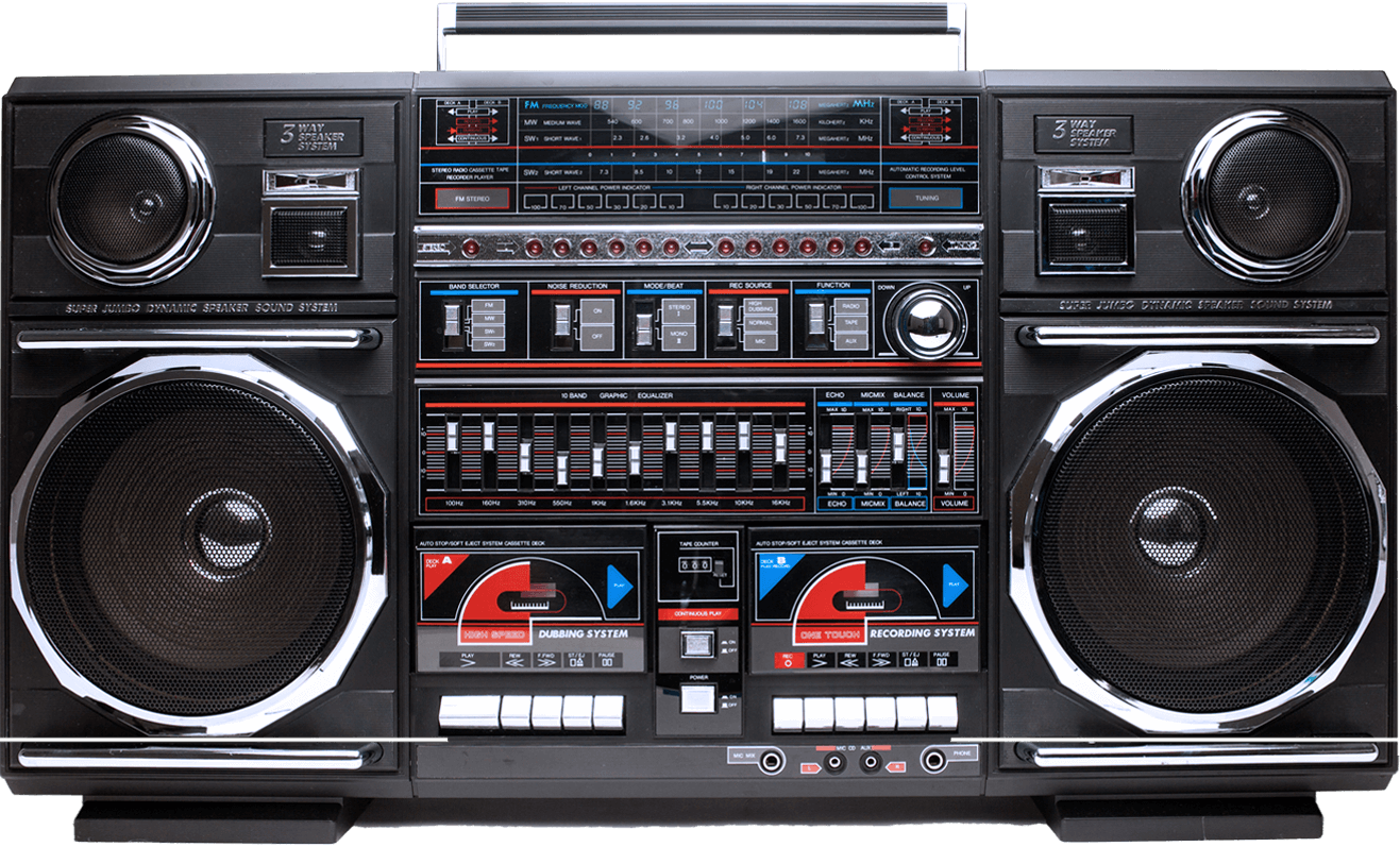 Boombox - Big Boom Box Png, Transparent Png - boombox png - Transparent ...