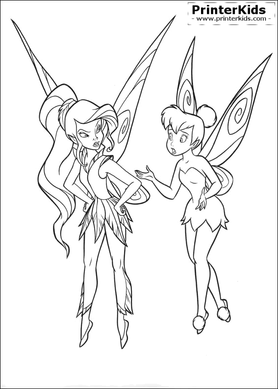 Coloring Pages Of Tinkerbell Ausmalbilder - Rosetta Tinkerbell Coloring ...