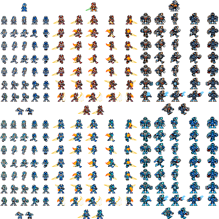 Megaman 8 Sprite Sheet Png - Joseph And His Brothers Worksheet, Transparent Png - 709x709 ...
