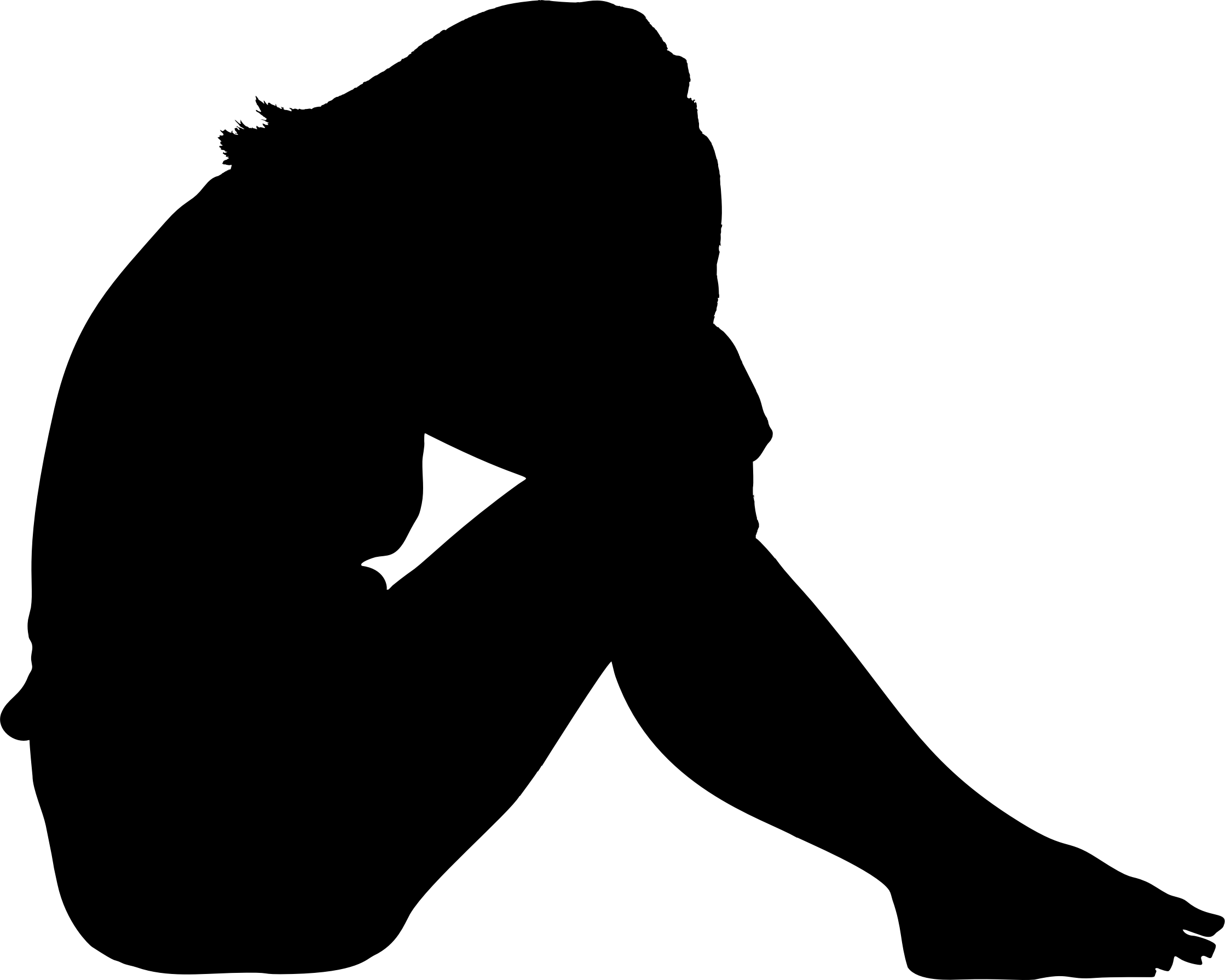 Sad Woman Silhouette Png