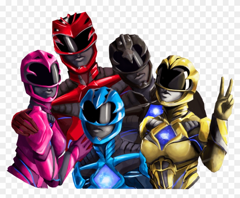 Power Rangers Group Sticker - Power Rangers 2017 Stickers, HD Png ...