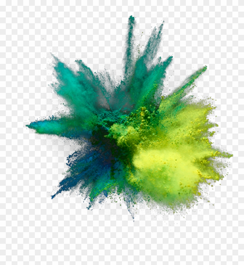 Colour Explosion Powder Green Freetoedit, HD Png Download - 769x833 ...