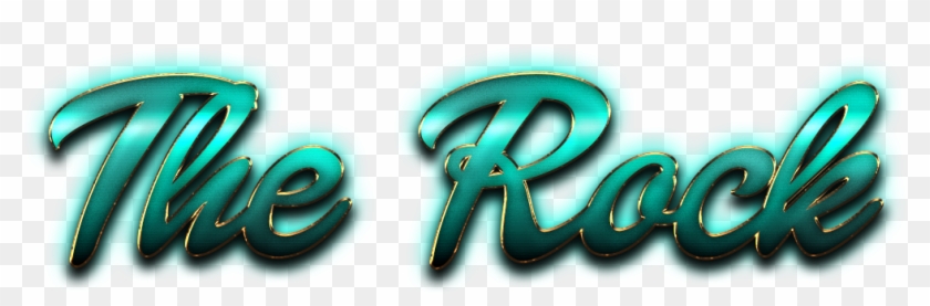 The Rock Name Logo Png - Graphic Design, Transparent Png - 1568x400 ...