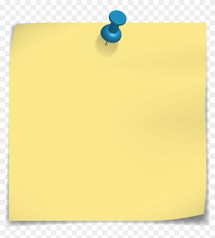 Sticky Note With Pin Transparent Background