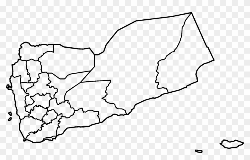 Yemen Governorates Blank - Map Of Yemen Png, Transparent Png ...