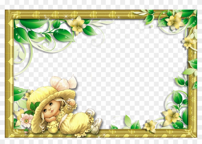 Transparent Png Frame With Cute Girl - Picture Frame, Png Download ...