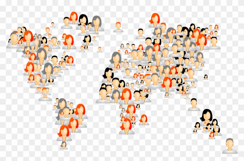 This Free Icons Png Design Of Avatars World Map, Transparent Png ...