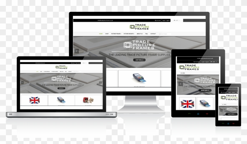 Mobile Responsive - Frame Web Png, Transparent Png - 1951x1047(#1034257 ...