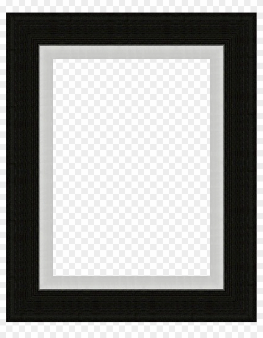 Flat Black Brushed Silver - Picture Frame, HD Png Download - 2470x3059 ...