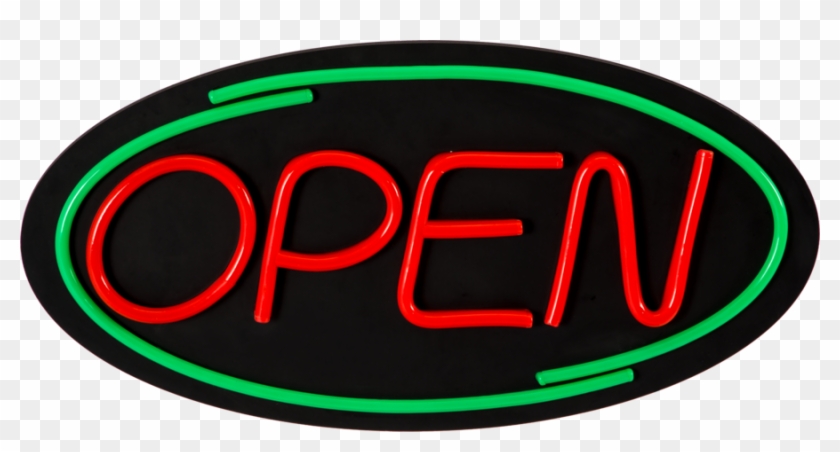 Jumbo Led Open Sign With Remote Bd32-1 - Neon Sign, HD Png Download ...