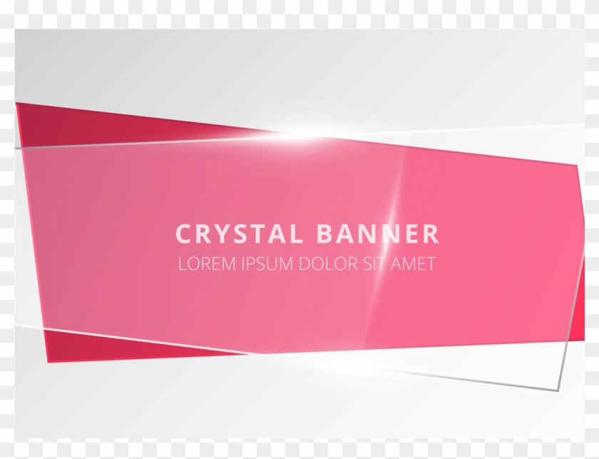 Graphic Design Apply Crystal Effect Free Adobe - Crystal Banner Png ...