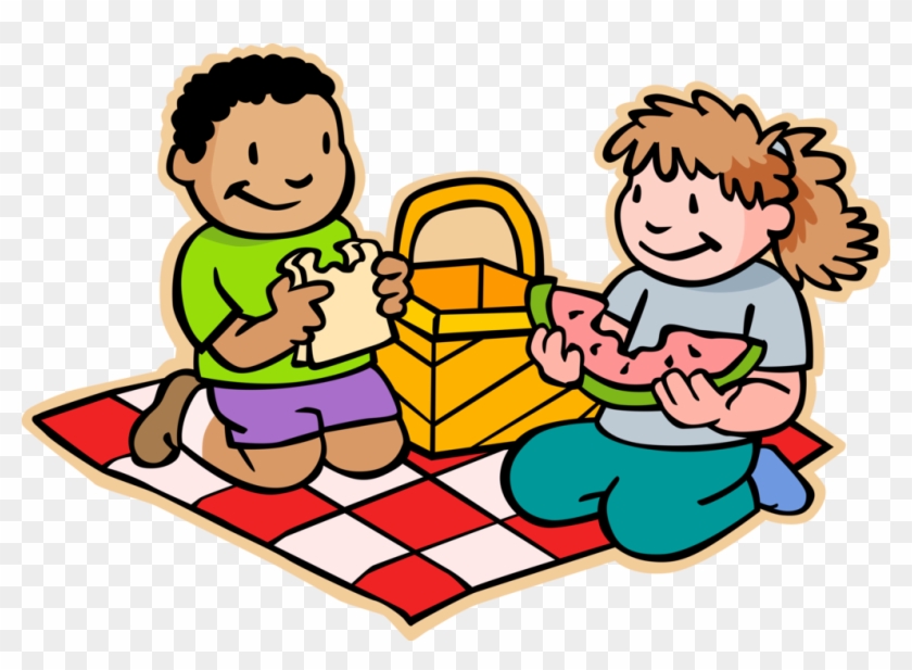 Vector Illustration Of Primary Or Elementary School - Picnic Clipart ...