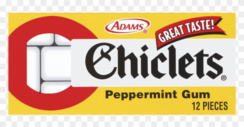 Chiclets Peppermint Gum 20ct - Chiclets Adams, HD Png Download ...