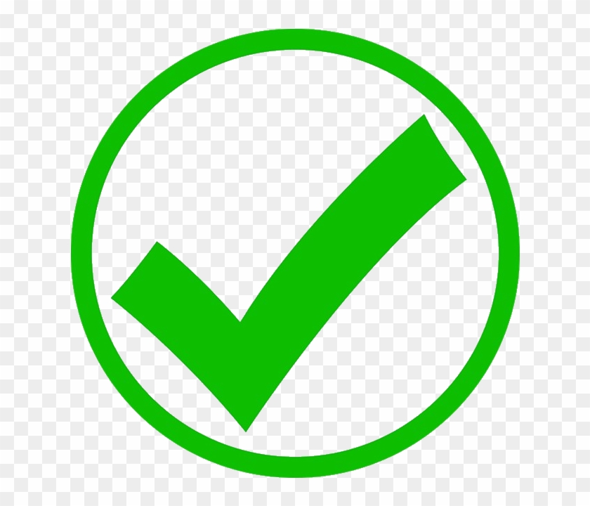 Check Green Check Mark Circle HD Png Download 750x750 1118219 