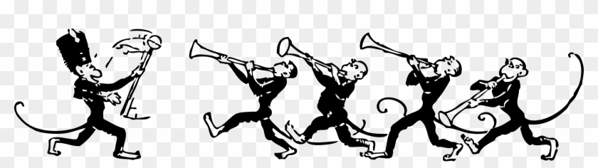 This Free Icons Png Design Of Monkey Band, Transparent Png - 2400x562 ...