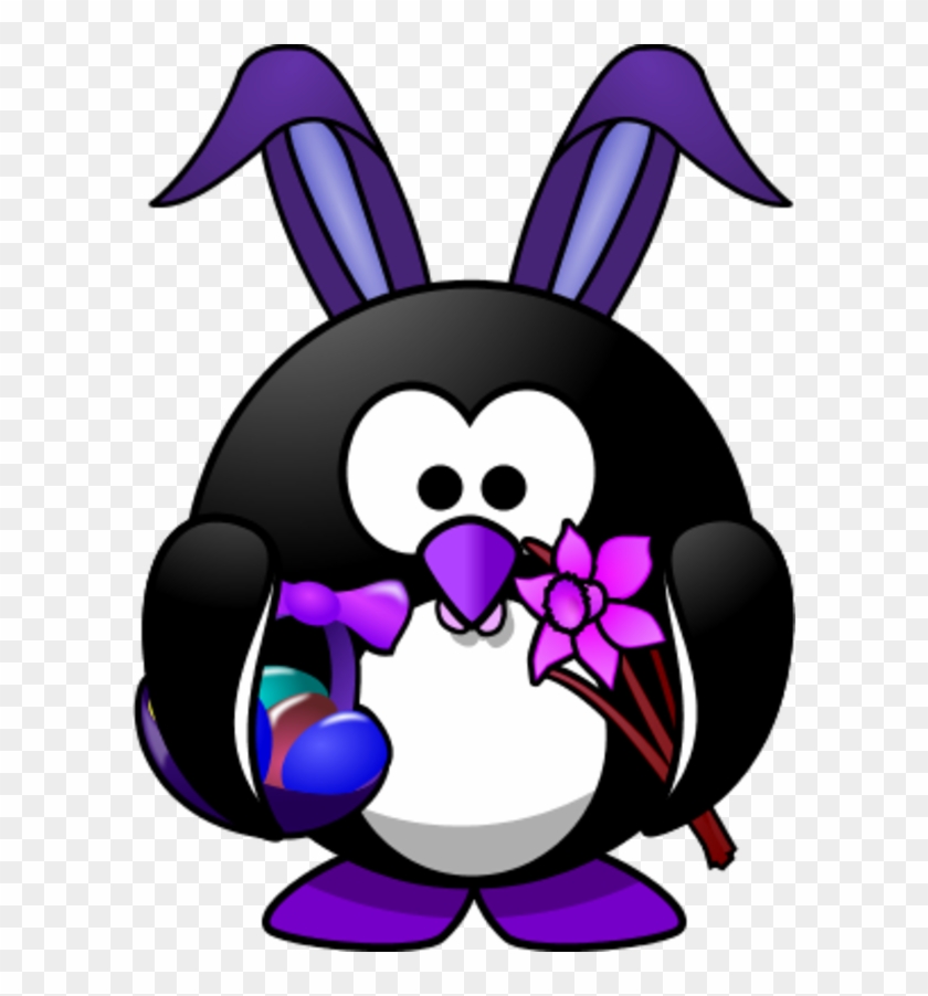 Vector Clip Art - Easter Penguin Clipart, HD Png Download - 600x822 ...