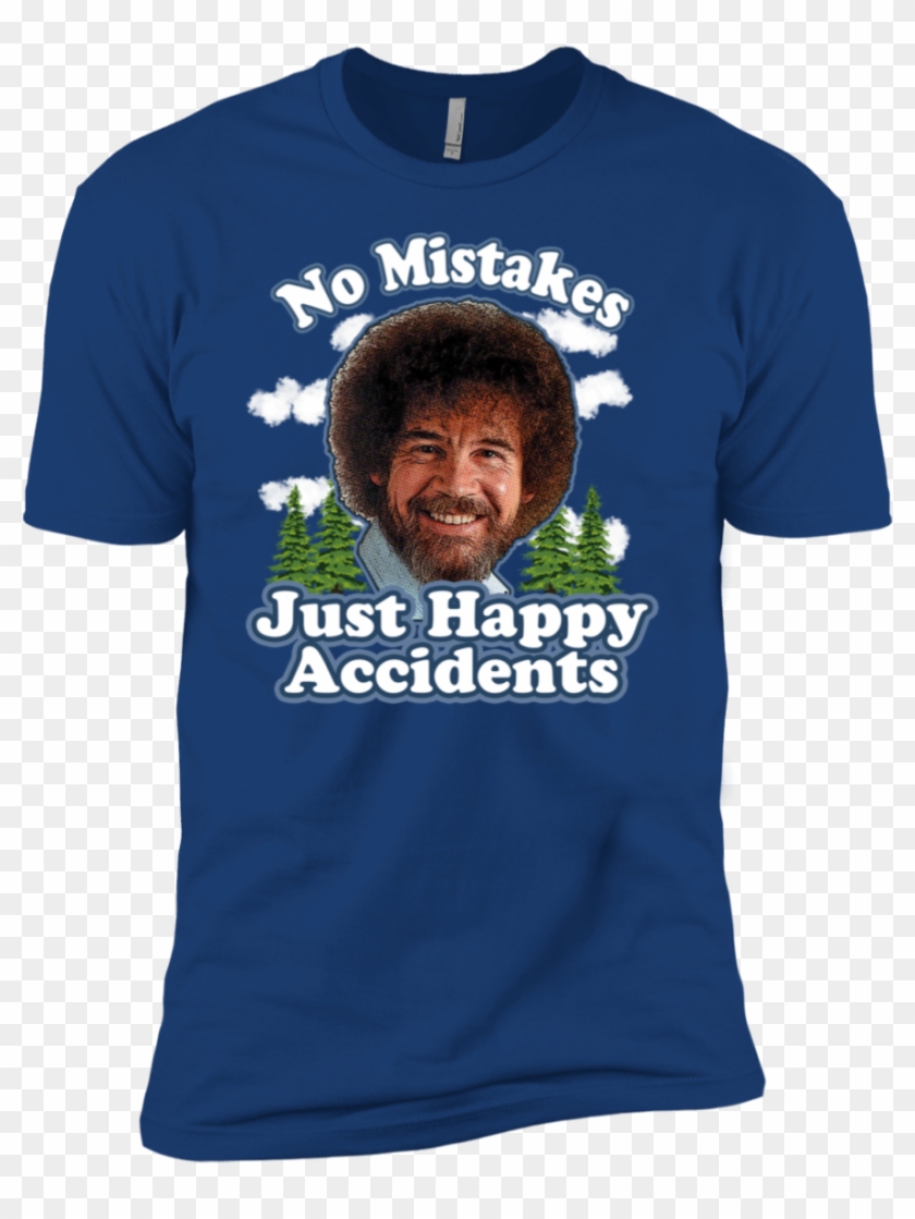 Bob Ross No Mistakes Just Happy Accidents Premium T-shirt - Bob Ross ...