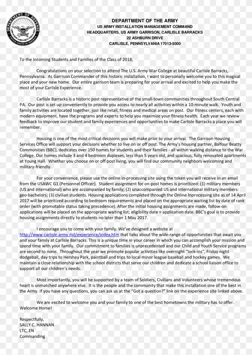 Army Acceptance Letter Template Military: Letters To Military