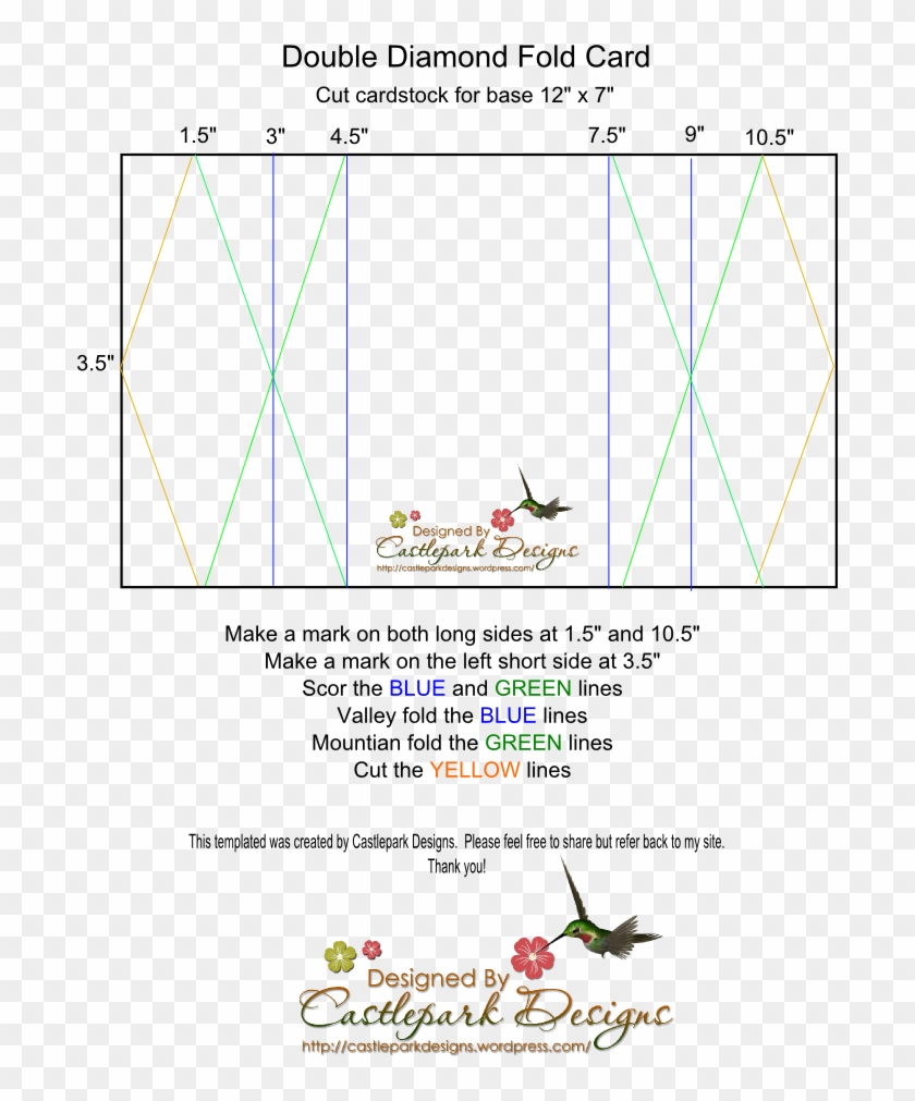 Best Wishes Double Diamond Shaped Card Tutorial With - Double Diamond ...