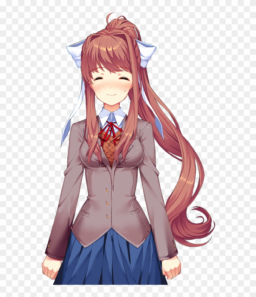 Oc Edited Mediablushing Monika Sprite, Because Why - Doki Doki ...