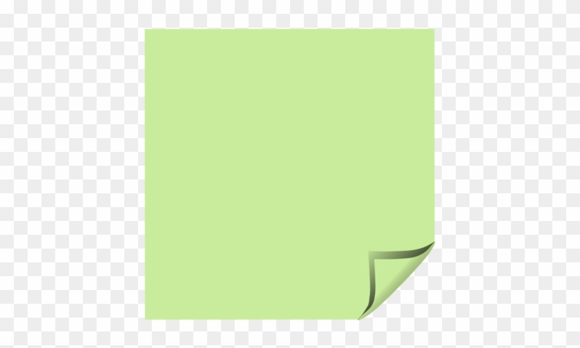 Sticky Note Green Folded Corner - Paper, HD Png Download - 958x1355 ...