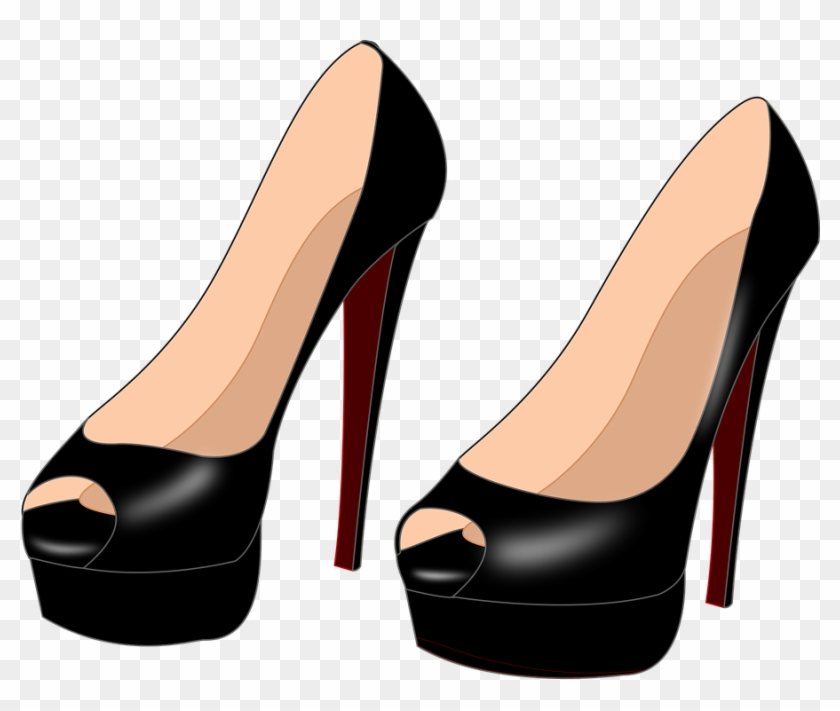 Shoes Vector Graphics - Pink High Heels Transparent, HD Png Download ...