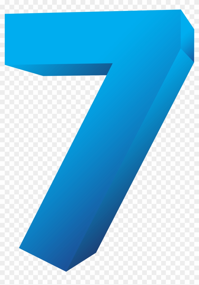 Blue Number Seven Transparent Png Clip Art Image - Blue Number Seven ...