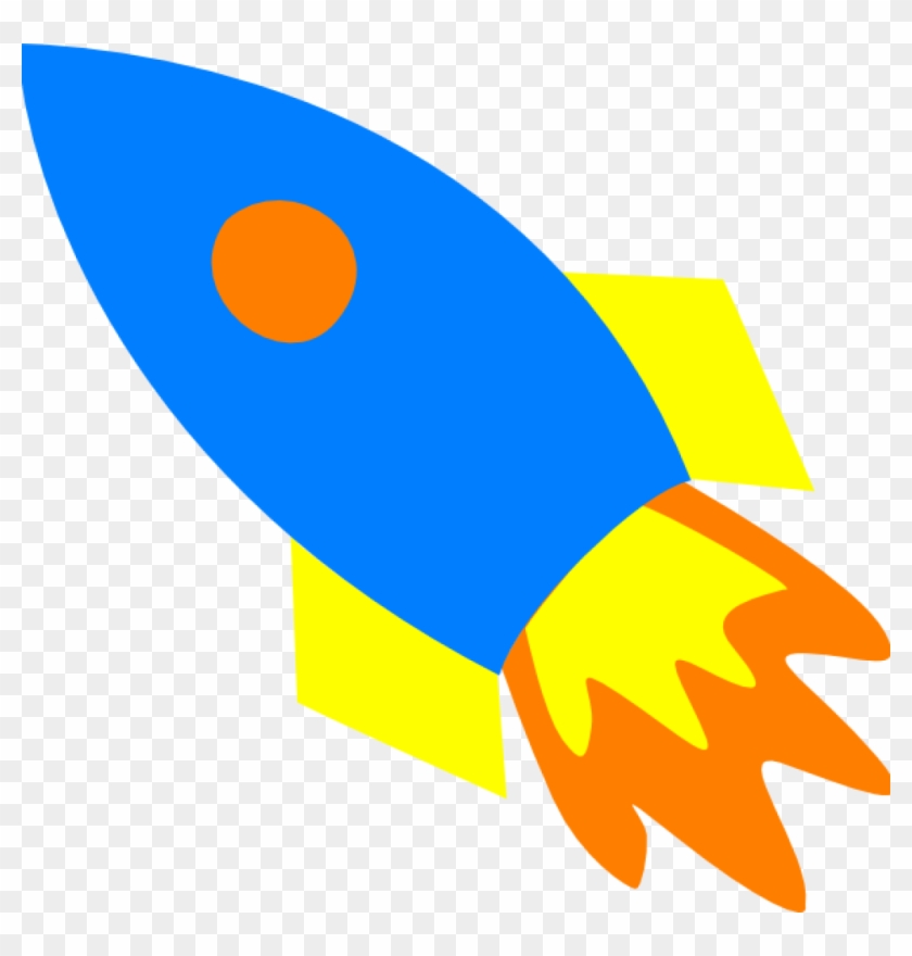 Rocketship Clipart Blue Rocket Ship Clip Art At Clker - Rocket Launch ...