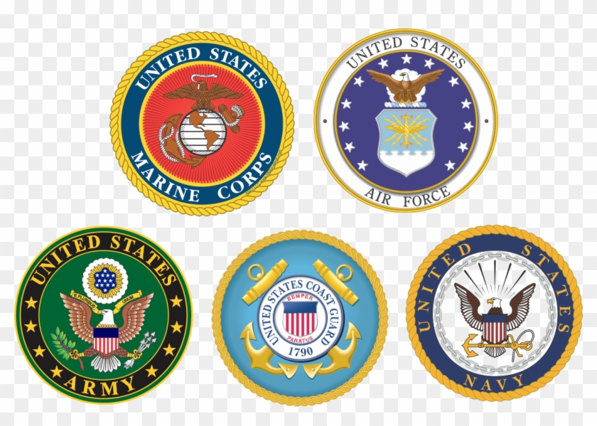 Branches Of Service Combo Pack Of Decals - Branches Of Military Logos, HD Png Download ...