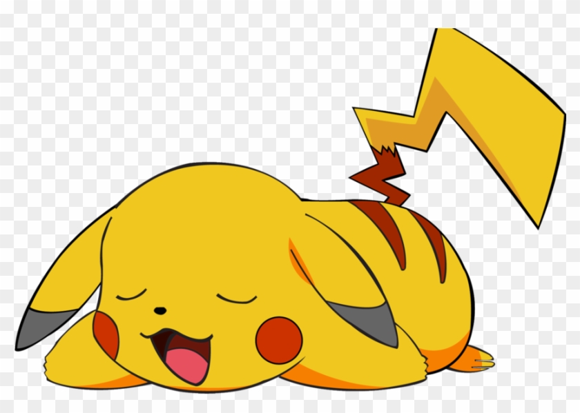 I Use To Have A T Shirt With This Tired Pikachu On - Pikachu Sleeping ...