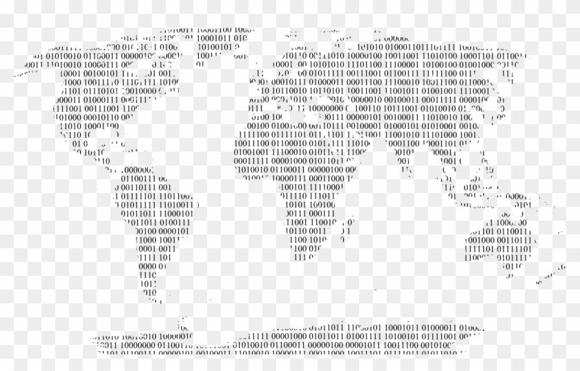 The World Map From A Binary Code - Binary Number, HD Png Download ... The World Map From A Binary Code - Binary Number, HD Png Download ...
