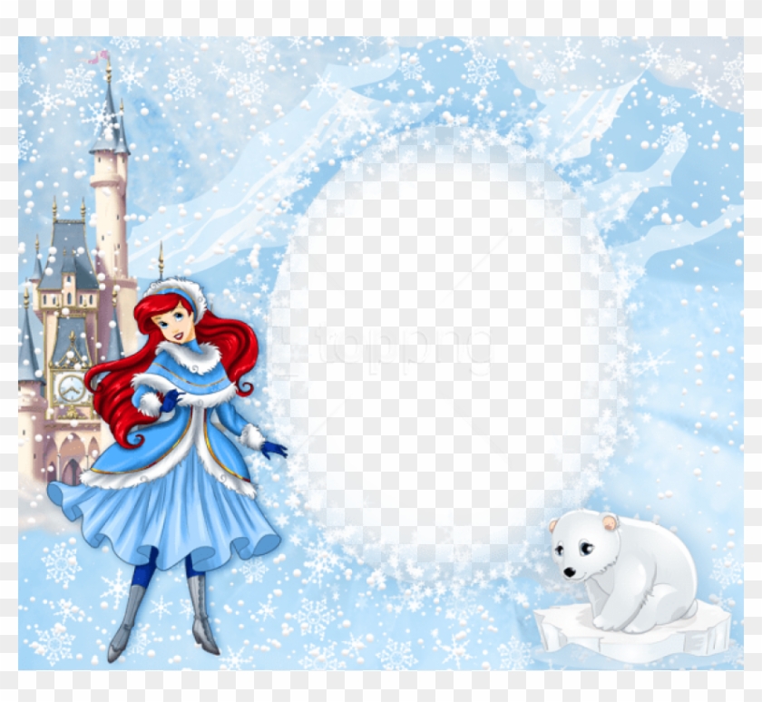 Free Png Best Stock Photos Princess Ariel Winter Png - Winter Frame For ...
