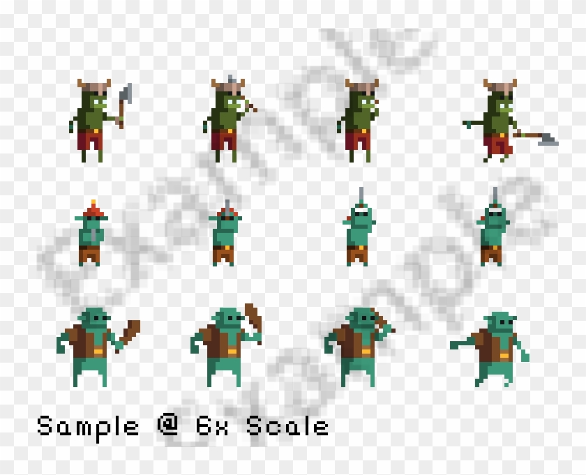 Buy - Pixel Orc Sprite, HD Png Download - 800x600(#1290776) - PngFind