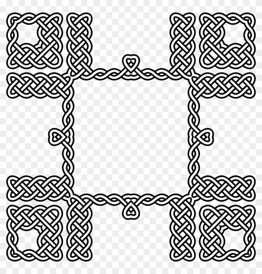 Celtic Knot Clipart Square - Celtic Knot Frames Clipart, HD Png ...