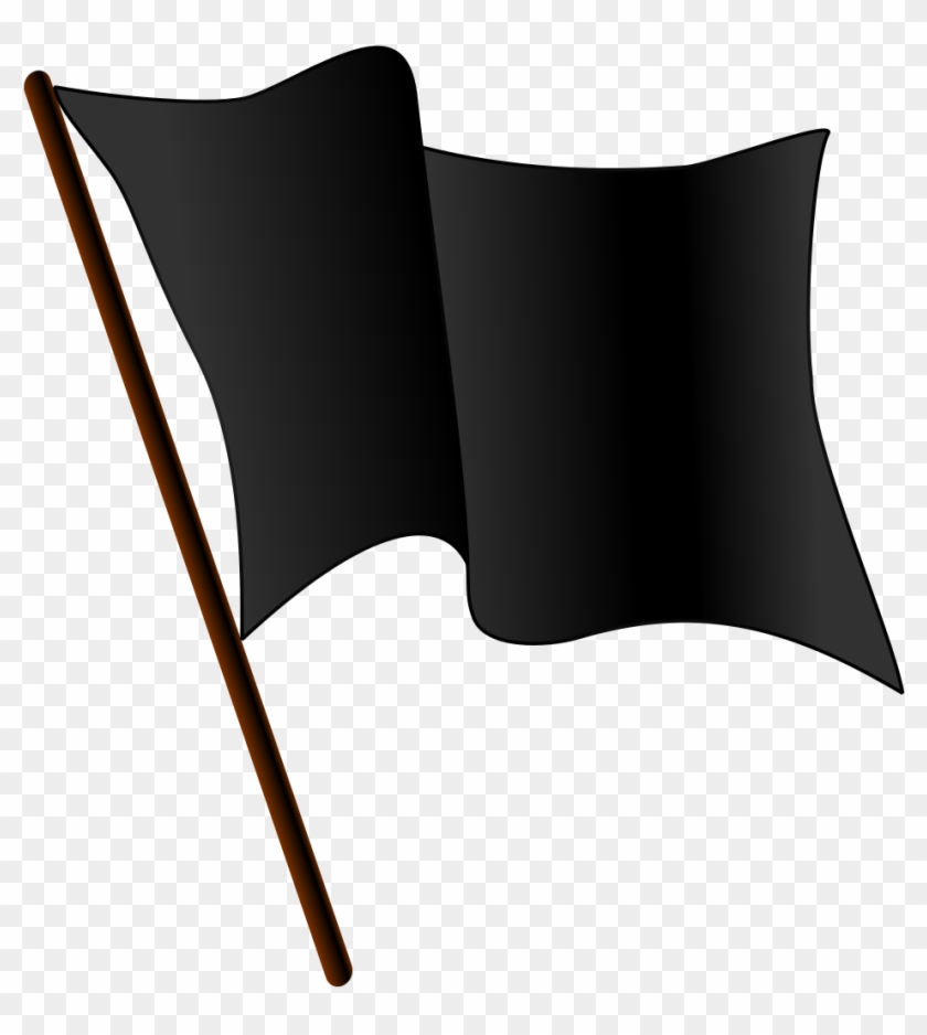 Black Flag Waving - Black Flag With White Background, HD Png Download ...