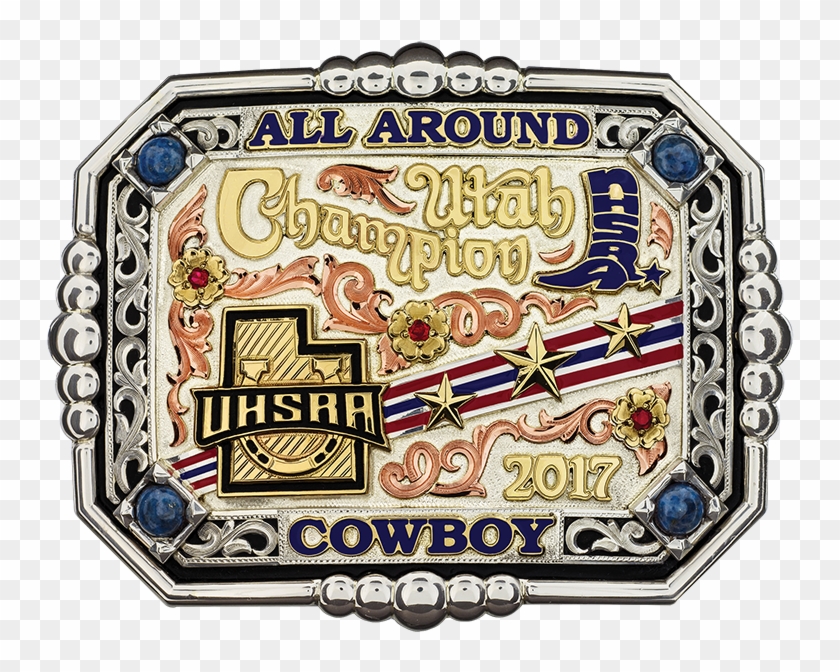 The Iconic Custom - Team Roping Trophy Buckle, HD Png Download ...