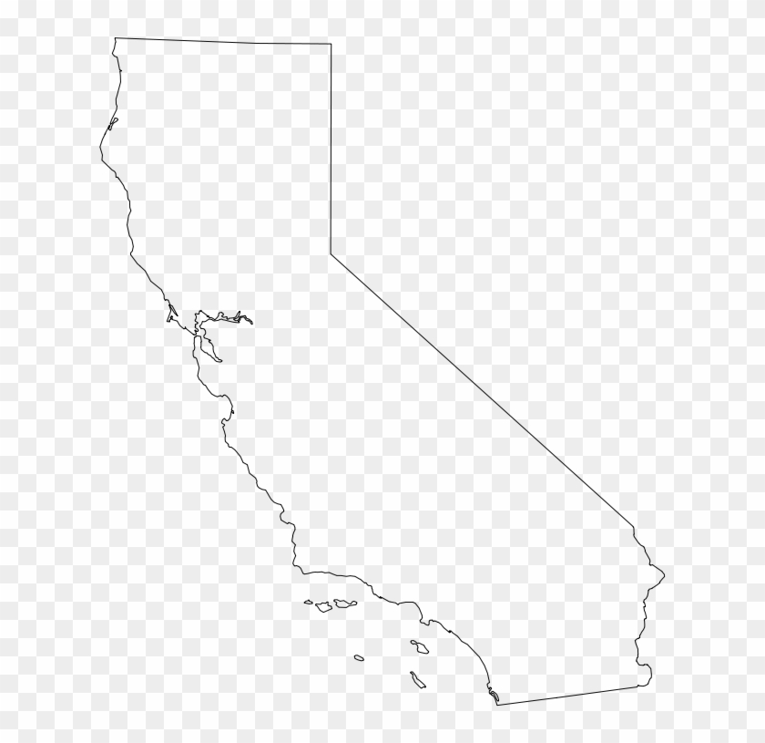High Resolution Outline Of California - Line Art, HD Png Download ...