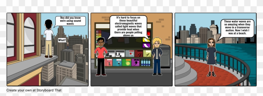 Waves - Comic Strip About How To Prevent Pollution, HD Png Download ...