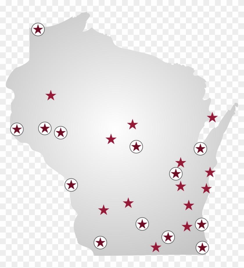 The University Of Wisconsin System - Wisconsin County Map, HD Png ...