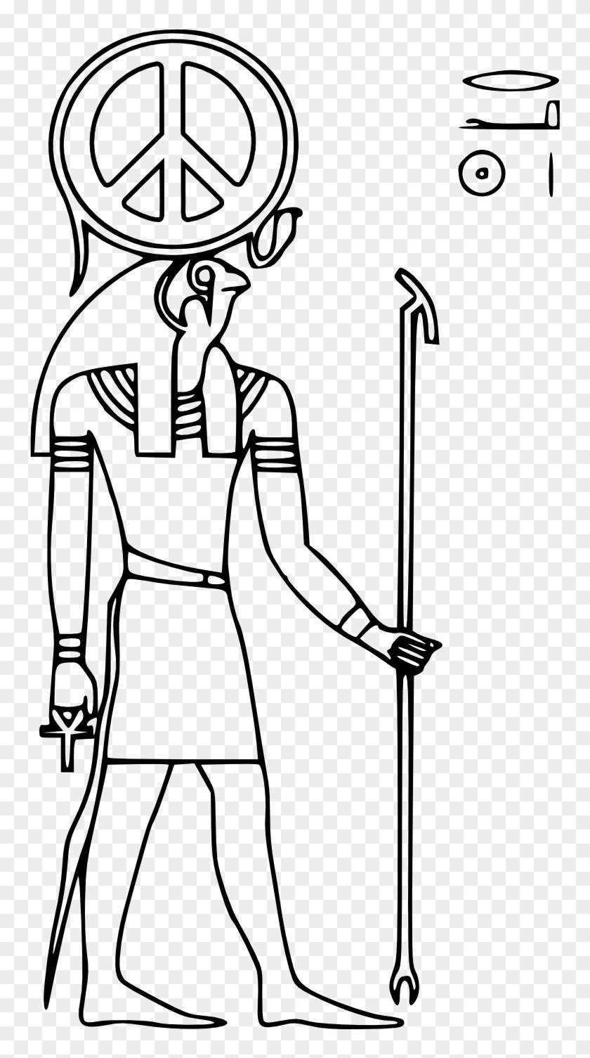 Scalable Vector Graphics Peace Sign Egyptian God Re - Ancient Egypt God ...