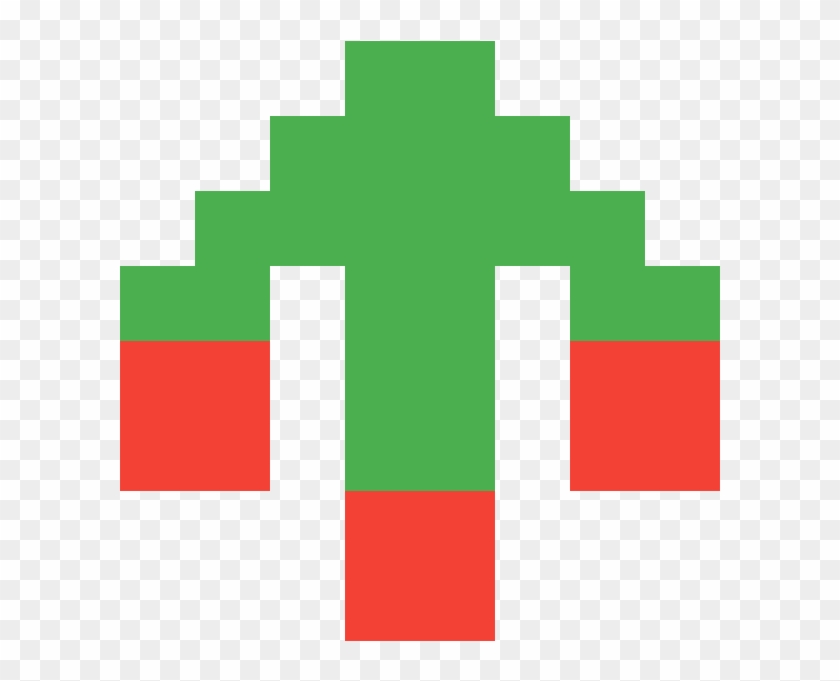 Missle Toe - Space Invaders Alien Sprite, HD Png Download - 1200x1200 ...