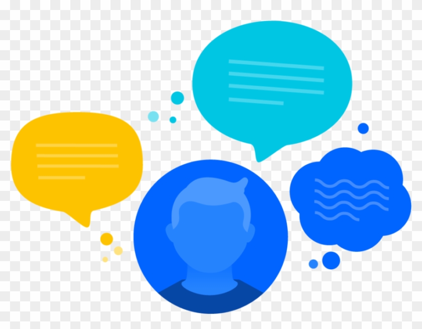 A Customer Thinking And Speaking In Word And Thought - Graphic Design ...