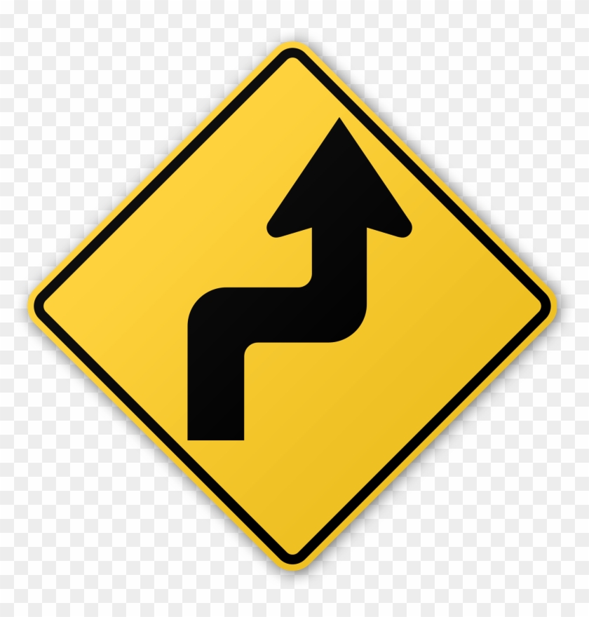 Signs Pictures To Pin On Pinterest Traffic Warning - Right Reverse Turn ...