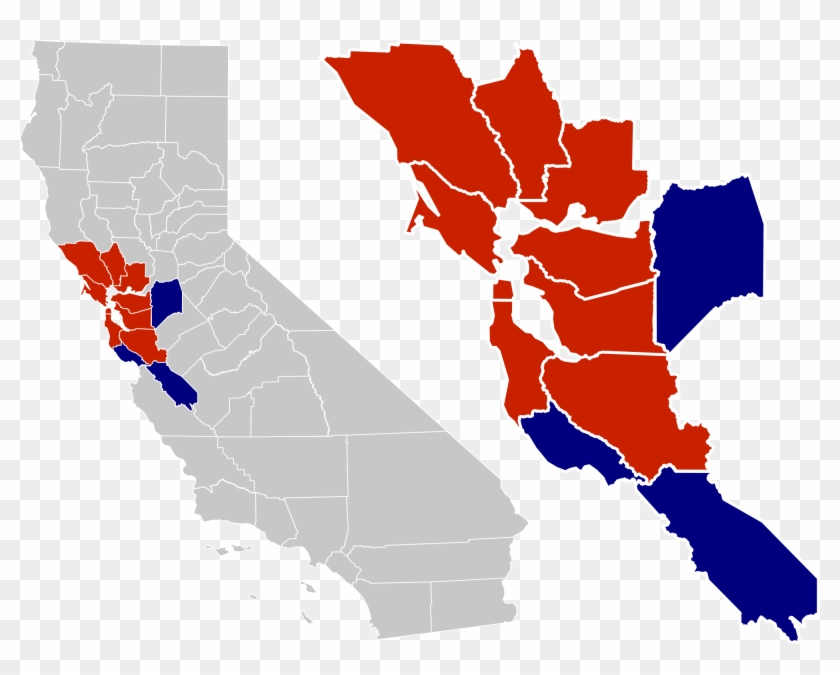 San Francisco Giants Map San Francisco Bay Area - California County ...