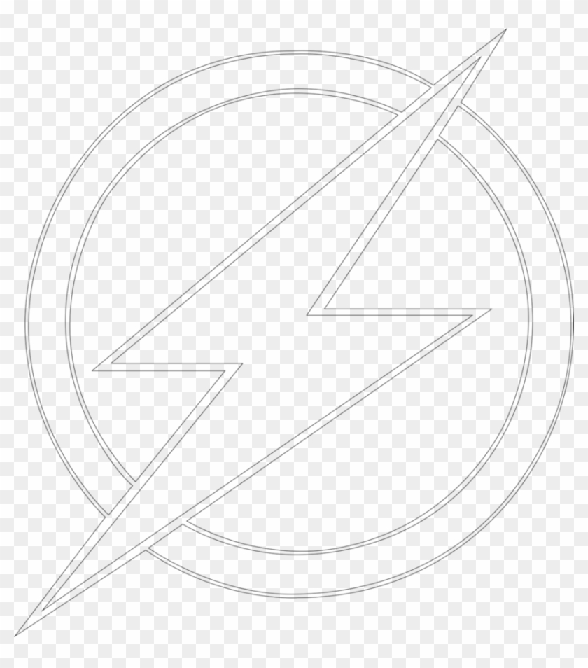 Flash Clipart Outline - White Flash Logo Png, Transparent Png - 857x933 ...