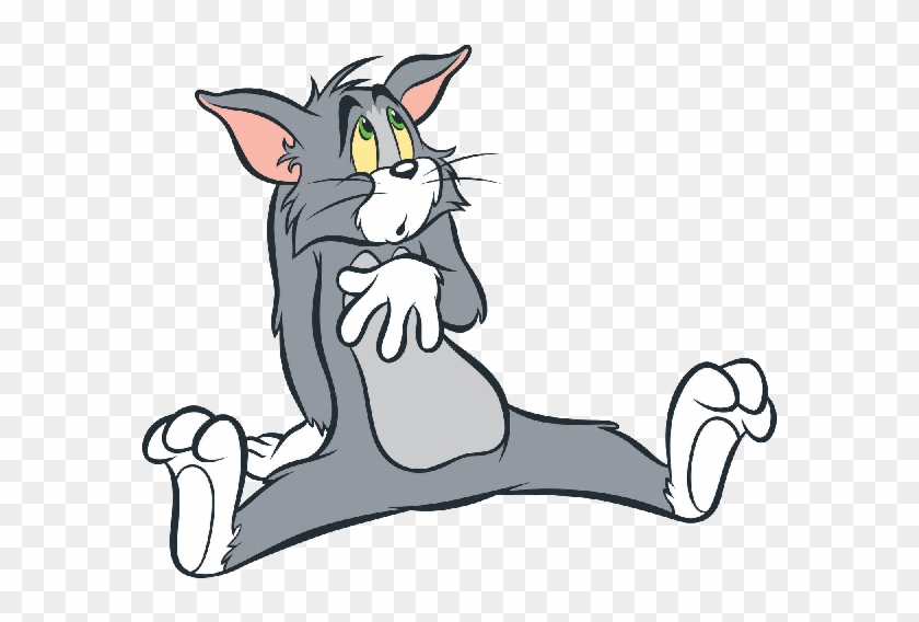 Surprised Tom - Tom And Jerry Tom Sitting, HD Png Download - 600x600 ...