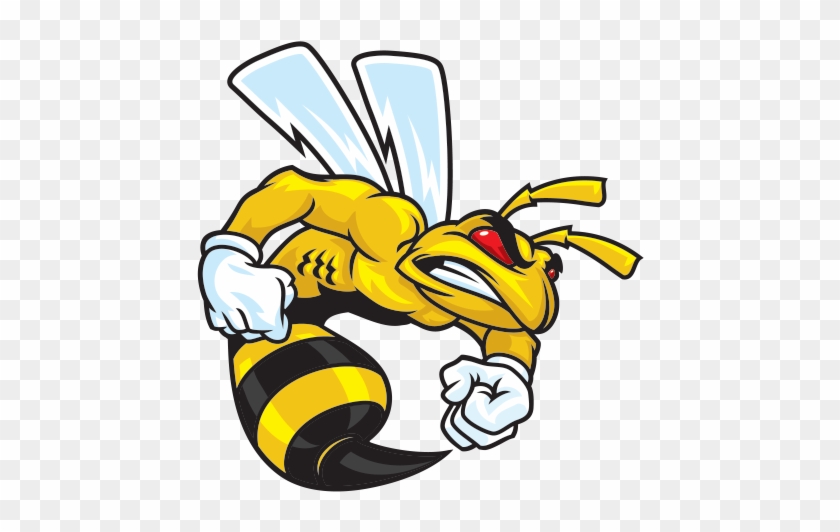 Printed Vinyl Bee Wasp - Bee Decal, HD Png Download - 600x600(#1364307 ...